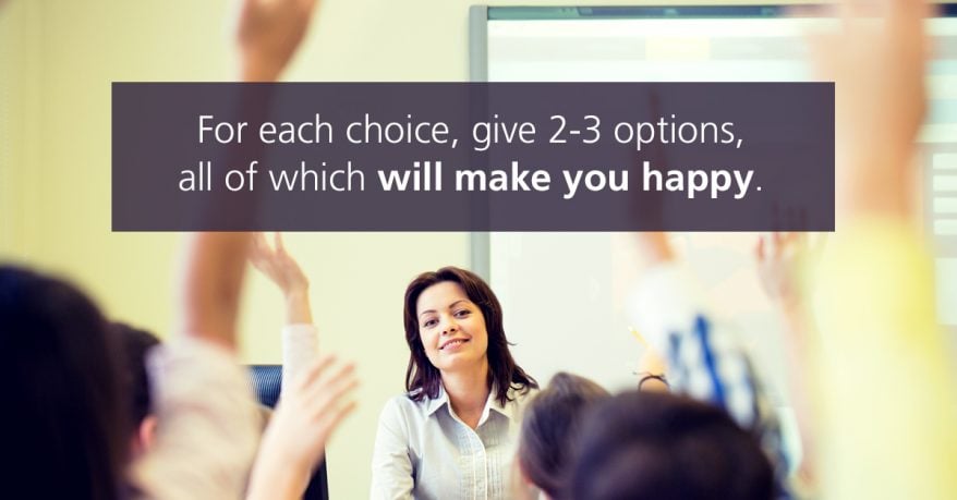 20 Student Choice Ideas that Share Control without Losing It - Teach 4 ...