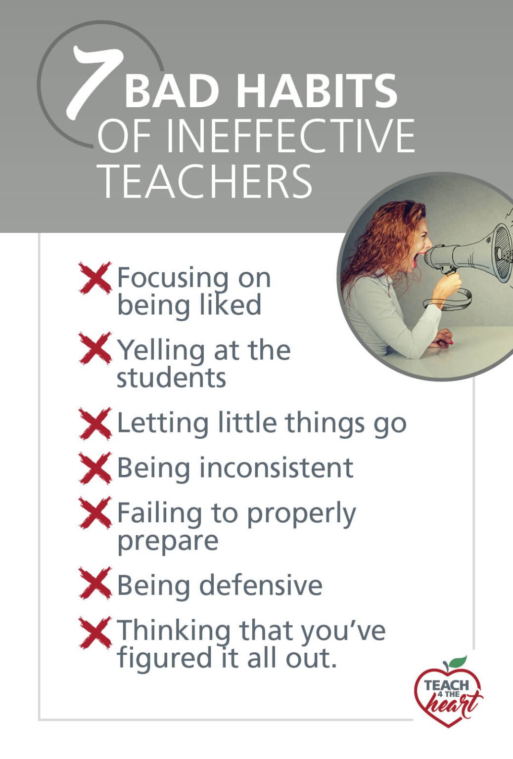The 7 Bad Habits of Ineffective Teachers - Teach 4 the Heart